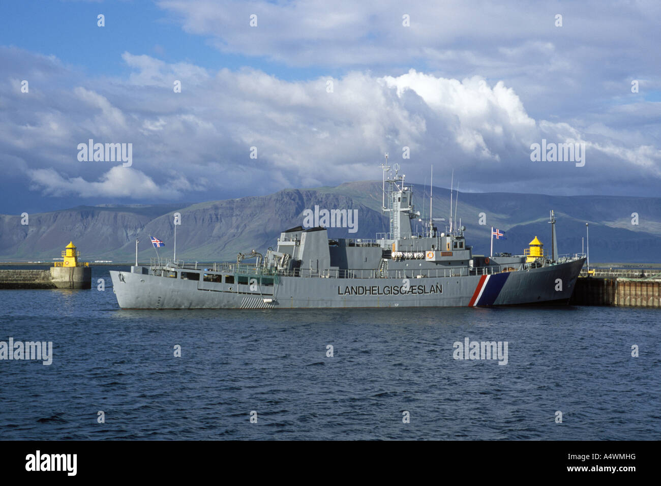 Coast guard vessel in Reykjavik Iceland Stock Photo - Alamy