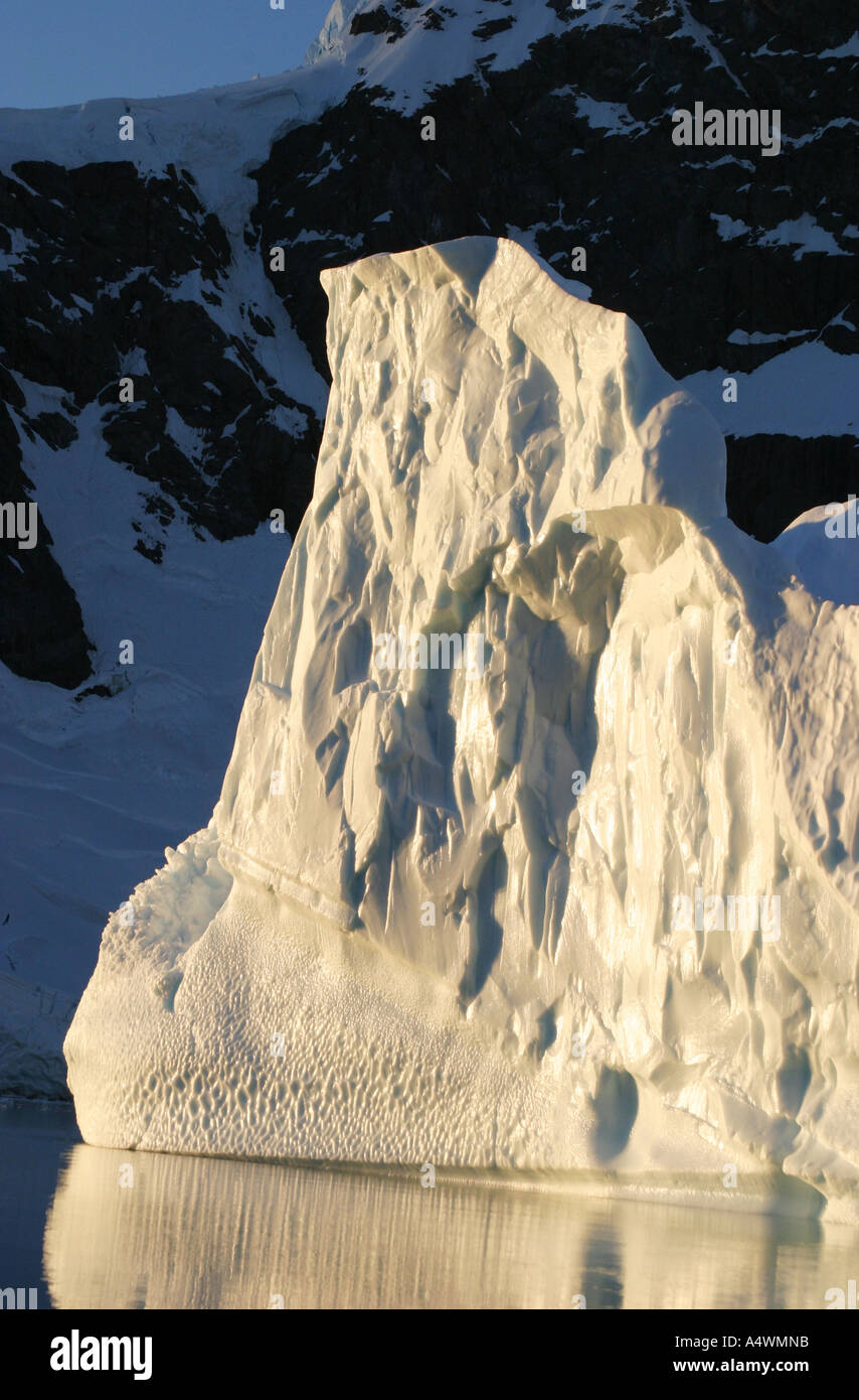 Lemaire Channel,steep sided channel between Booth Island and the ...