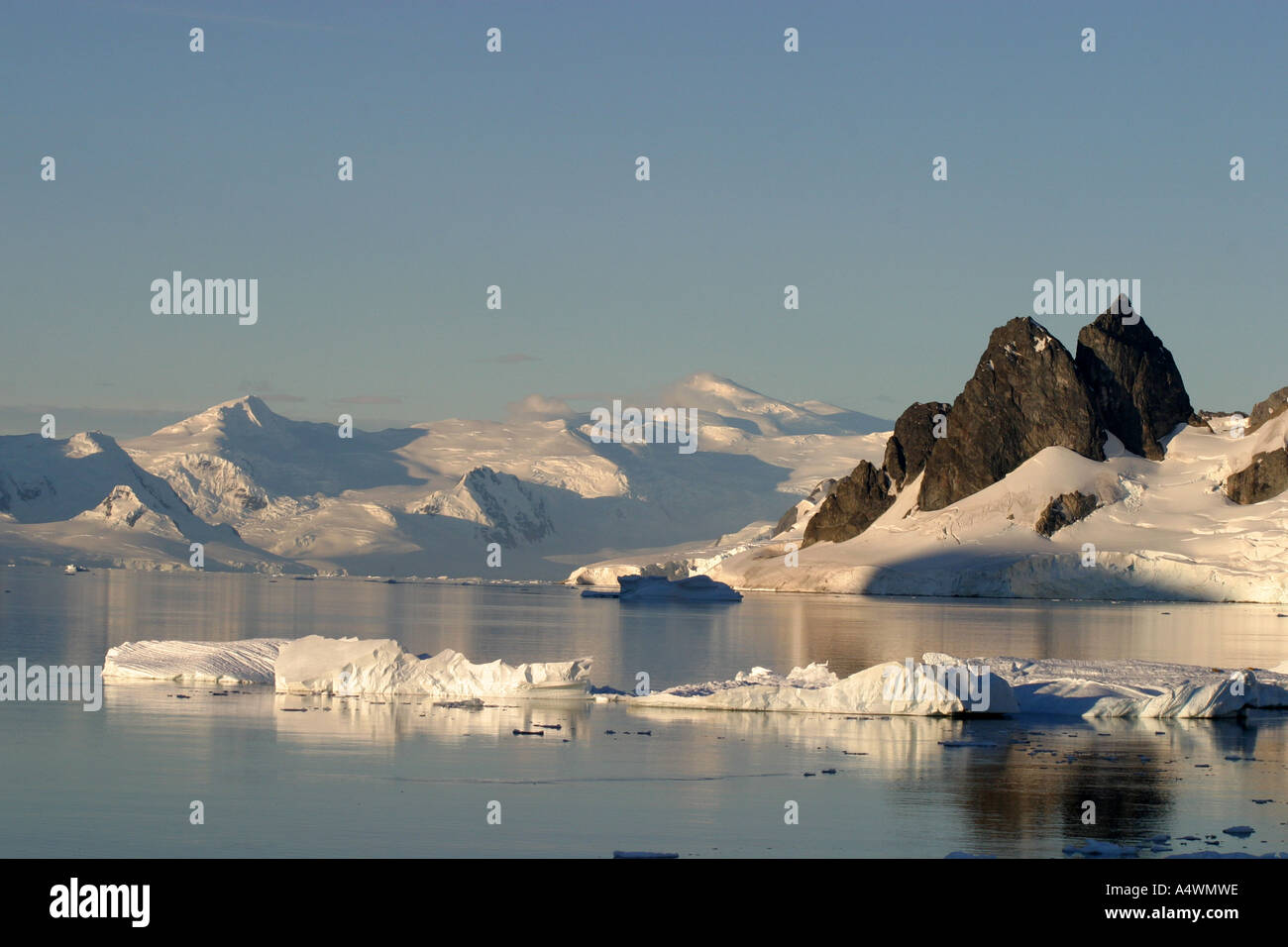 Lemaire Channel,steep sided channel between Booth Island and the ...