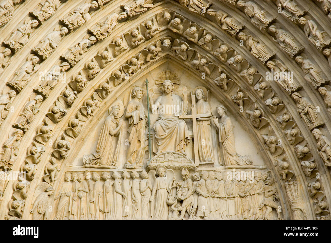 Relief on Notre Dame de Paris prior to the devastating fire of April 15 ...