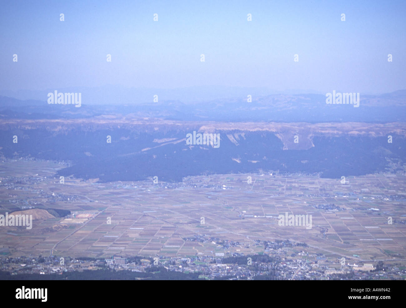 Worlds largest caldera Aso Japan Stock Photo - Alamy