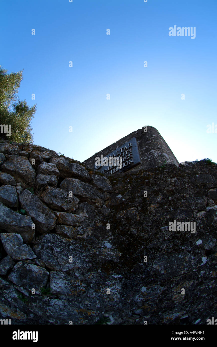wall upper rock gibraltar heritage culture history Stock Photo - Alamy