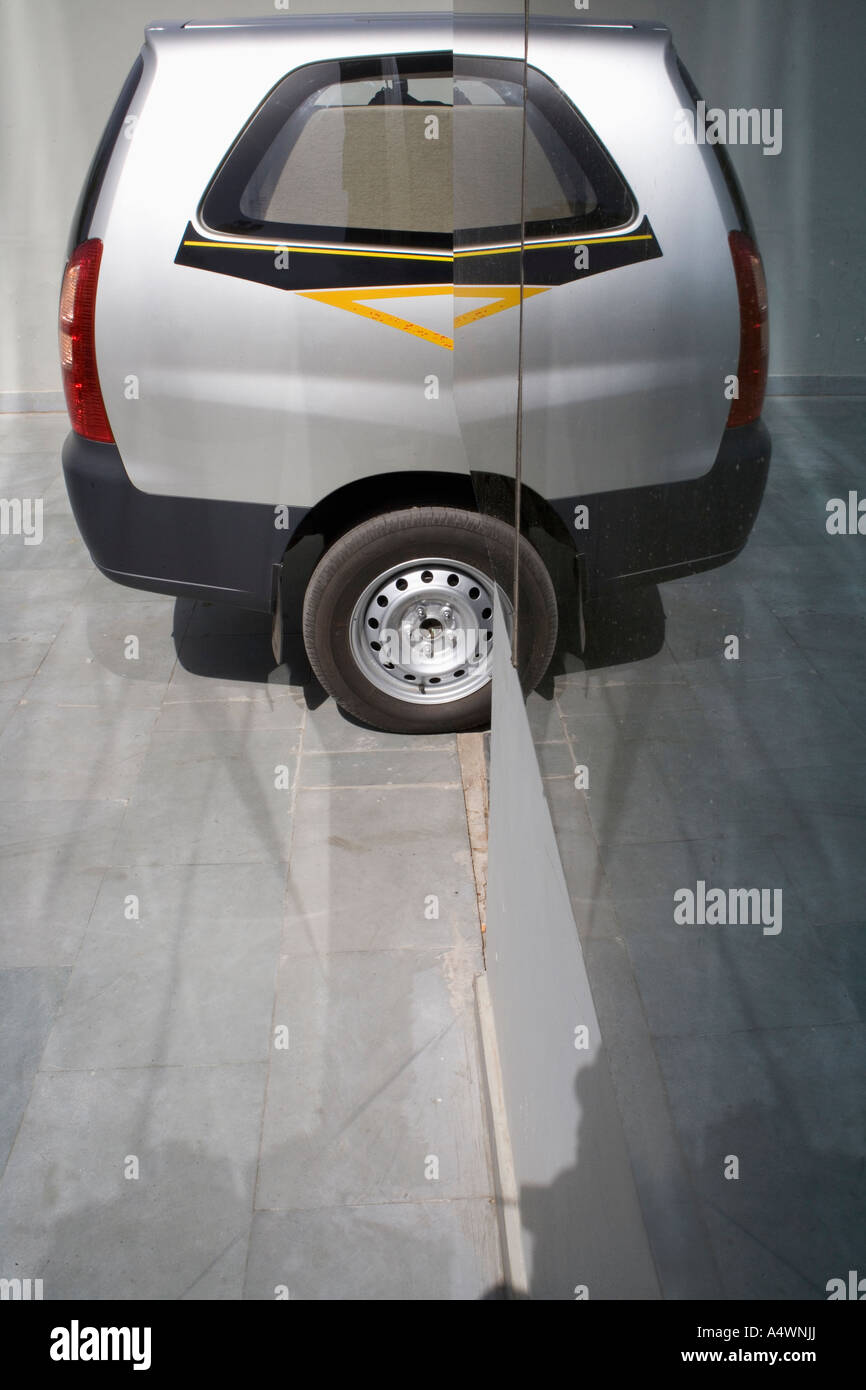 Car tire building reflection building hi-res stock photography and ...