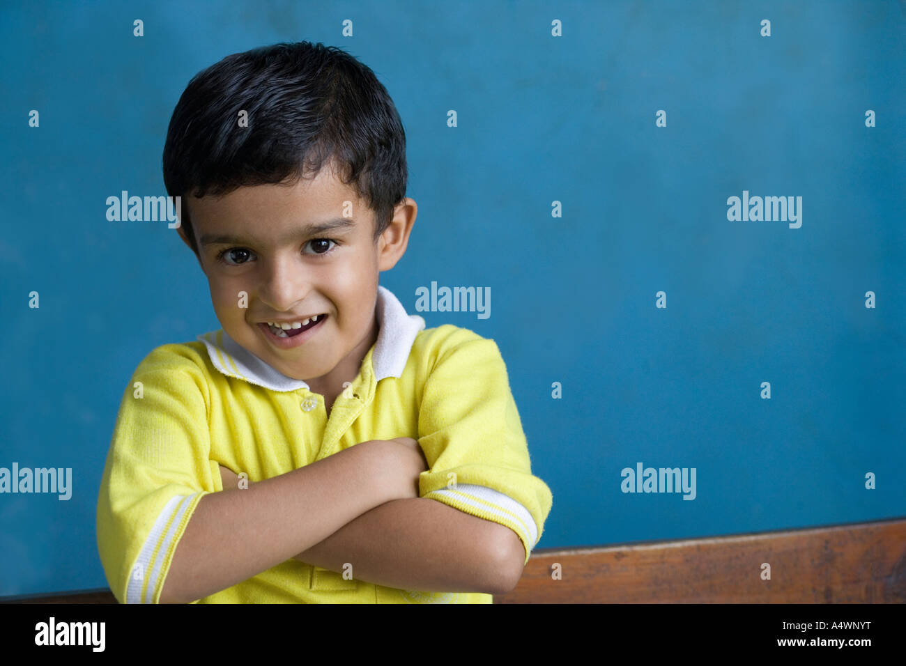 Sitting arms up classroom education learning childhood hi-res stock ...
