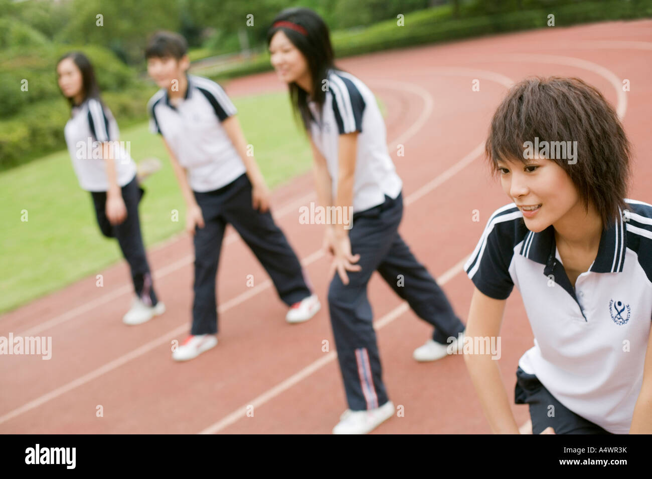 Walking high school track hi-res stock photography and images - Alamy