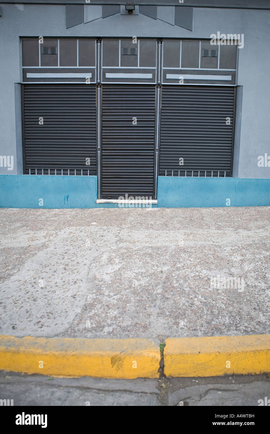 Protected windows of urban building Stock Photo - Alamy