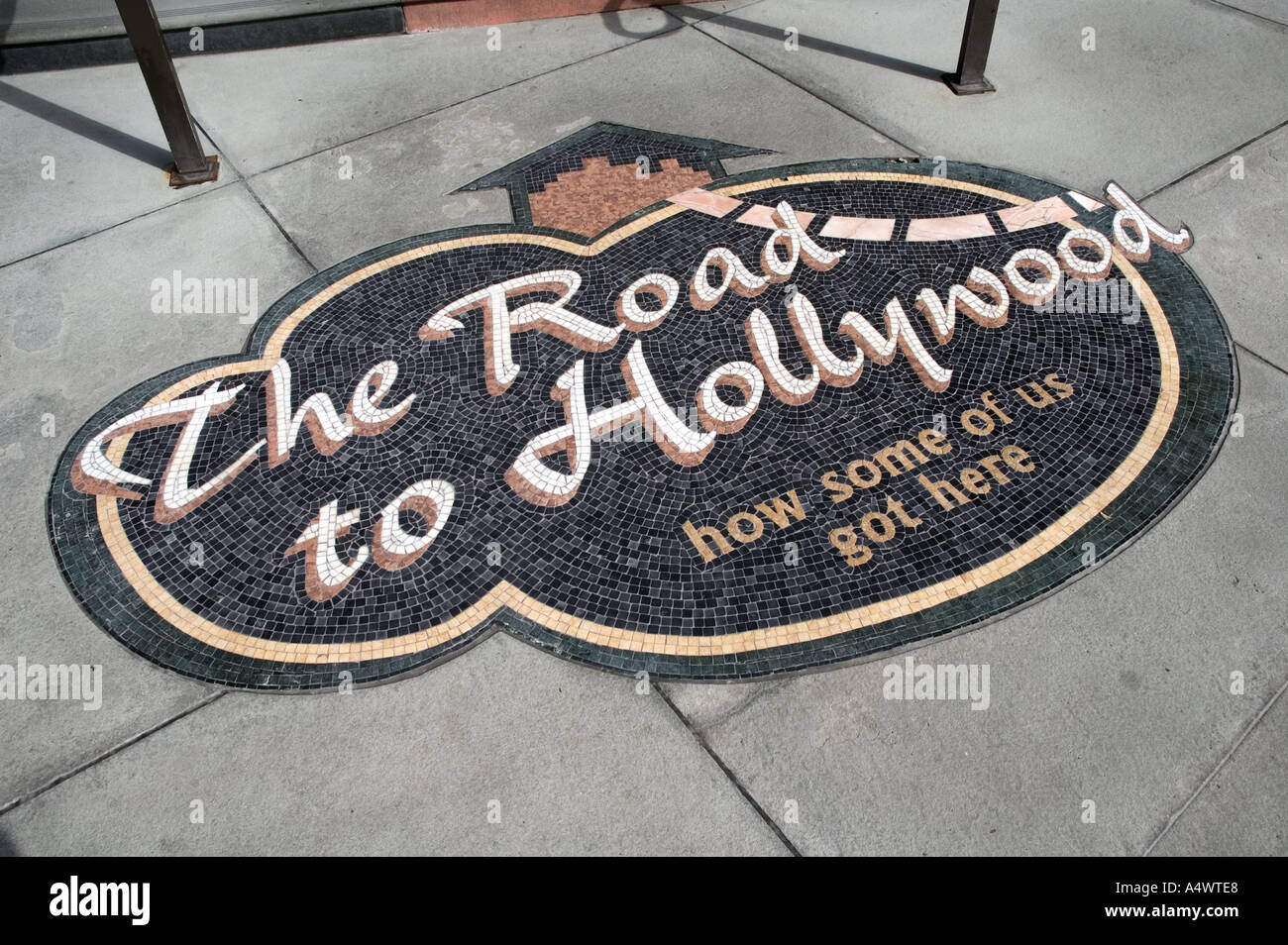 The 'Road to Hollywood' sign Hollywood Boulevard Los Angeles California ...