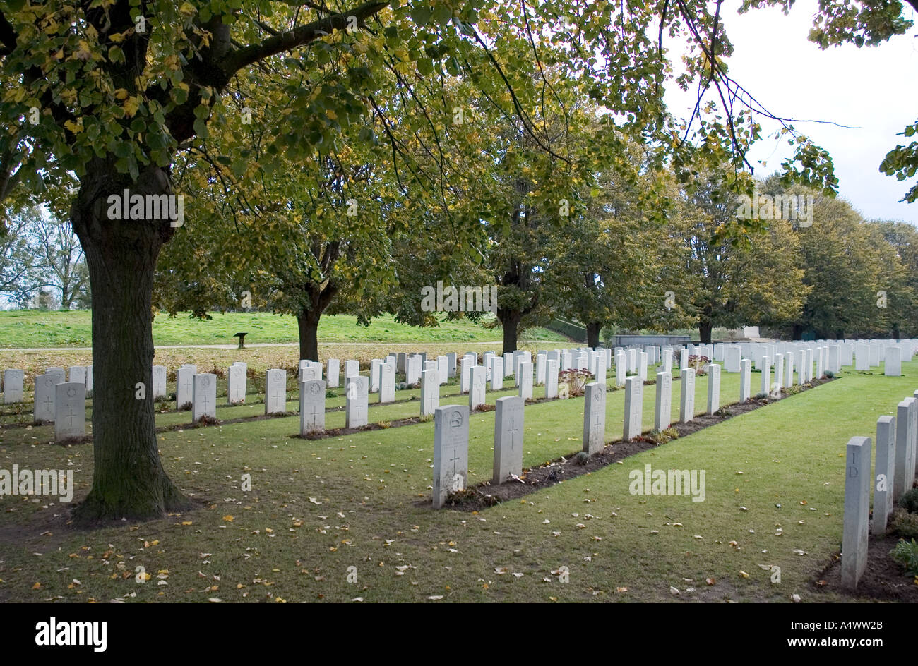 War graves Ypres Belgium Stock Photo - Alamy