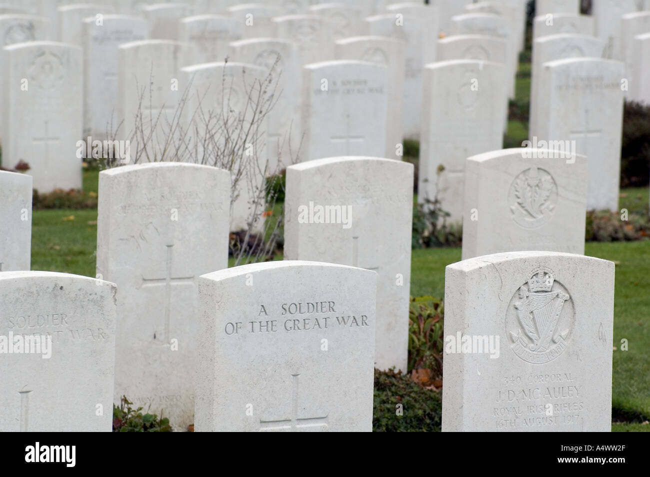 War graves at Ypres Belgium Stock Photo - Alamy