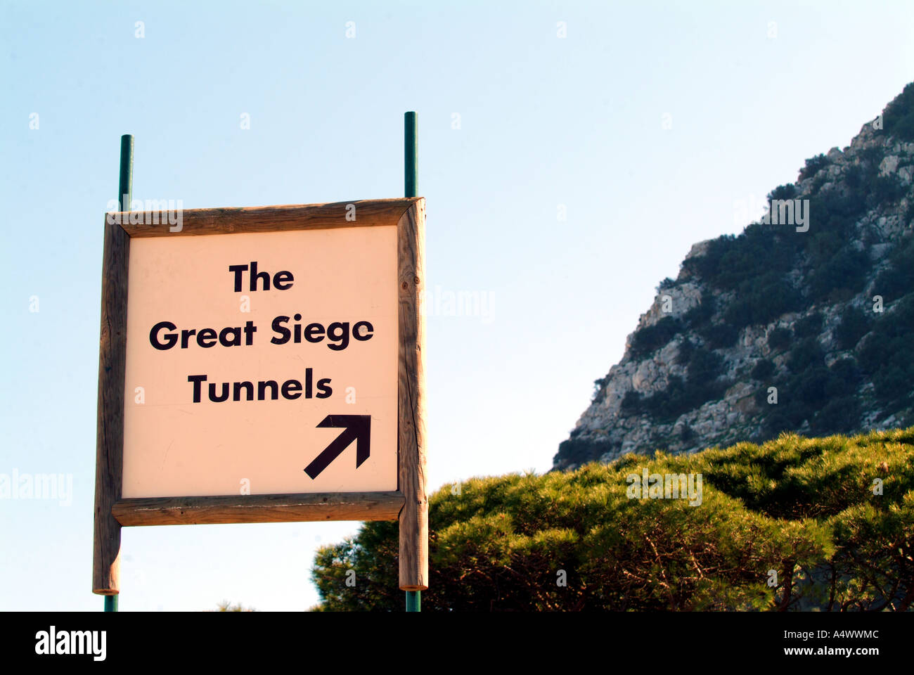 the geat siege tunnels sign history heritage culture defences Stock ...
