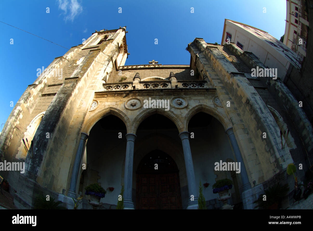 city of gibraltar the rock urban street real genuine church religion ...