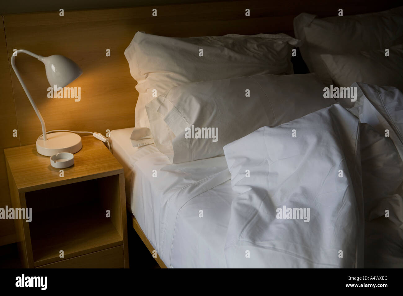 Beside table in hotel room Stock Photo - Alamy
