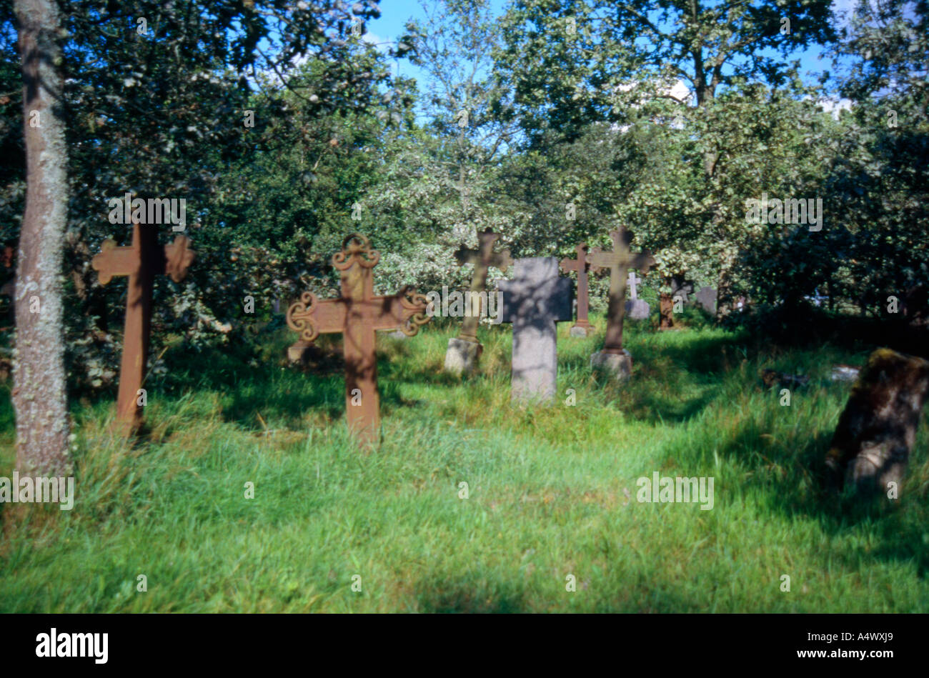 Cemetery in KLUKI village Stock Photo - Alamy