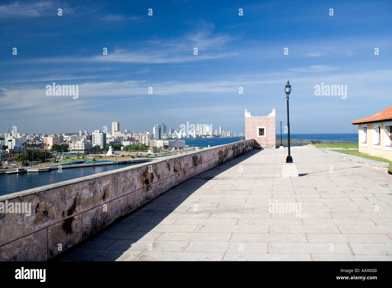 Havana and the suburb of Vedado from the walls of the Fortezza San ...