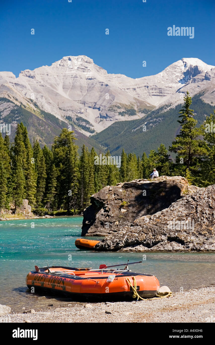 Bow River, Banff, Banff National Park, Alberta, Canada Stock Photo - Alamy