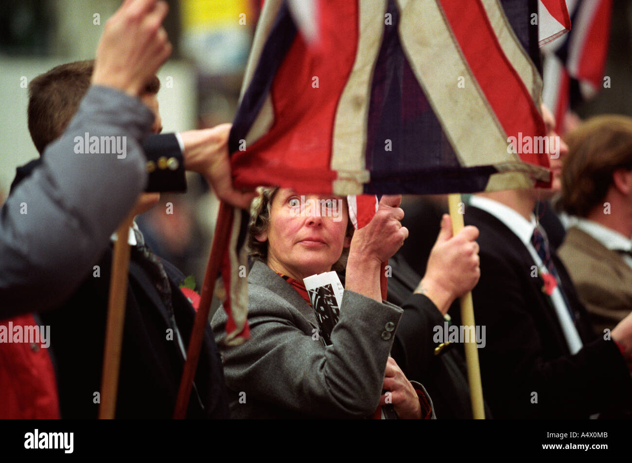 National Front remembrance day march, Whitehall london Stock Photo - Alamy