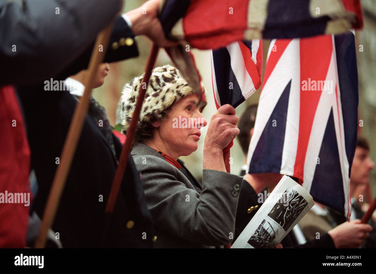 National Front remembrance day march, Whitehall london Stock Photo - Alamy