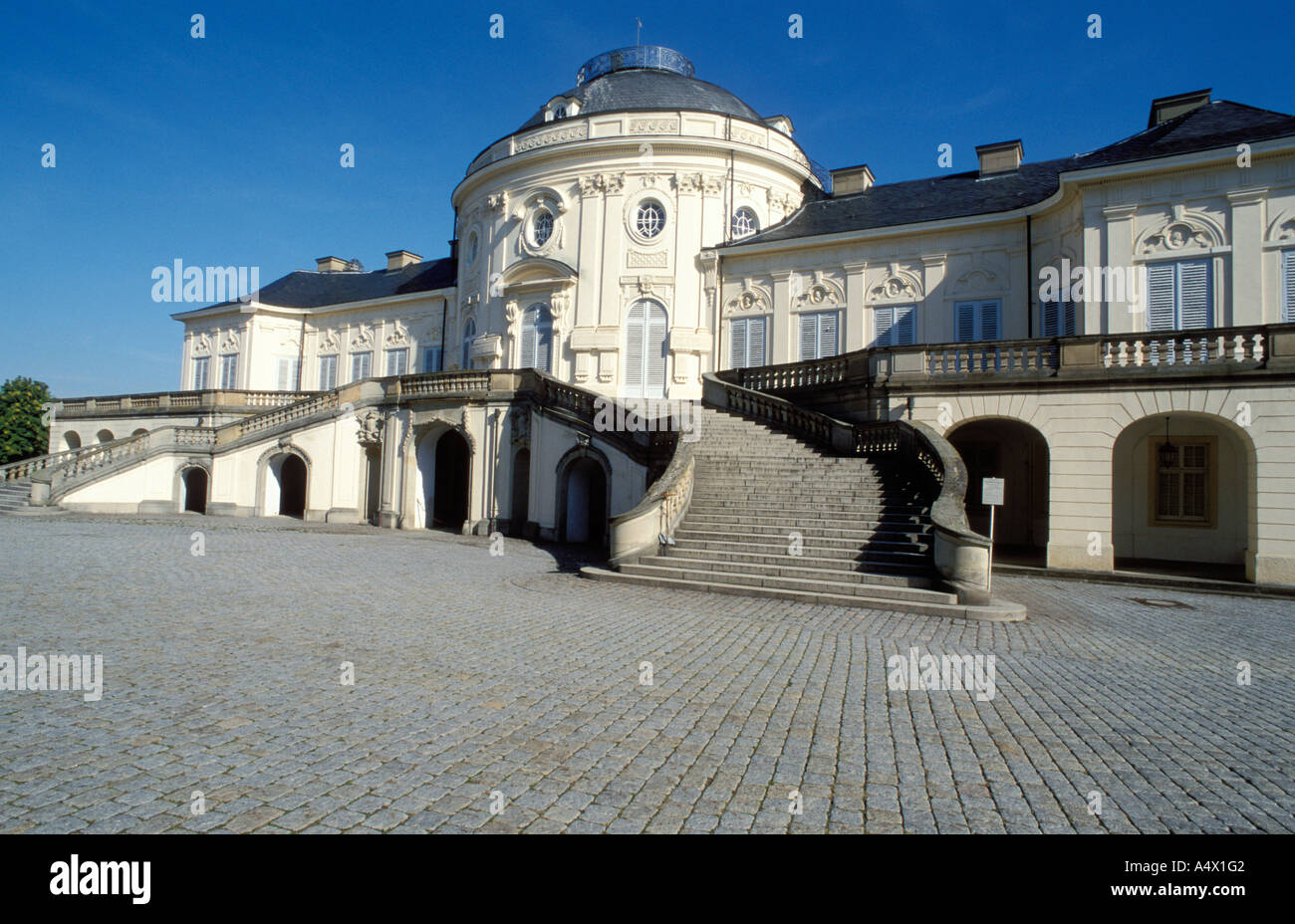 Solitude castle Stuttgart Baden Wuerttemberg Germany Stock Photo - Alamy