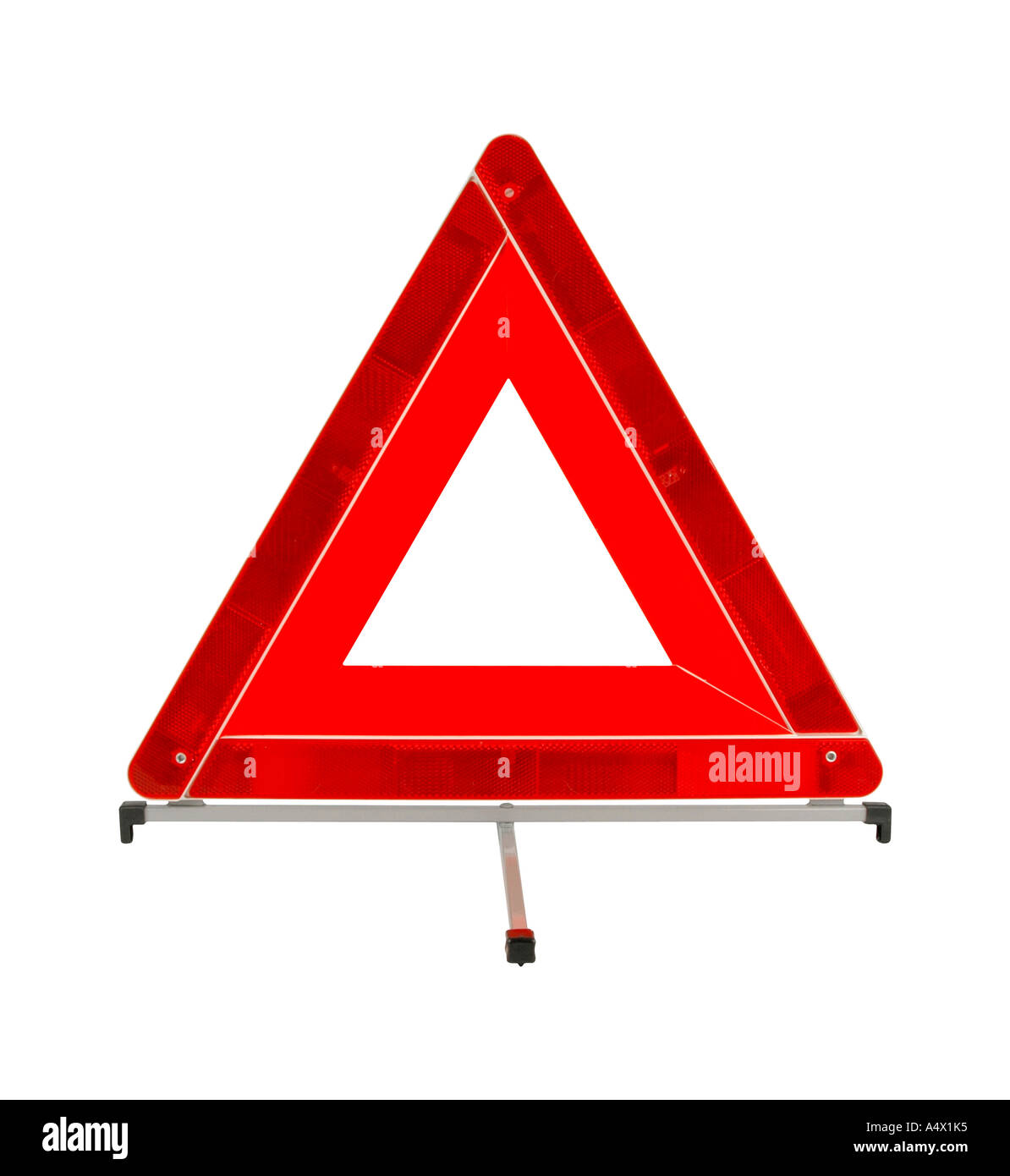 Safety warning triangle sign Stock Photo - Alamy