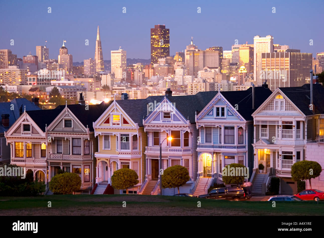 Cottage row san francisco hi-res stock photography and images - Alamy