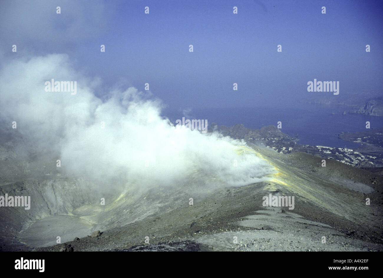 Vulcano s crater Stock Photo - Alamy