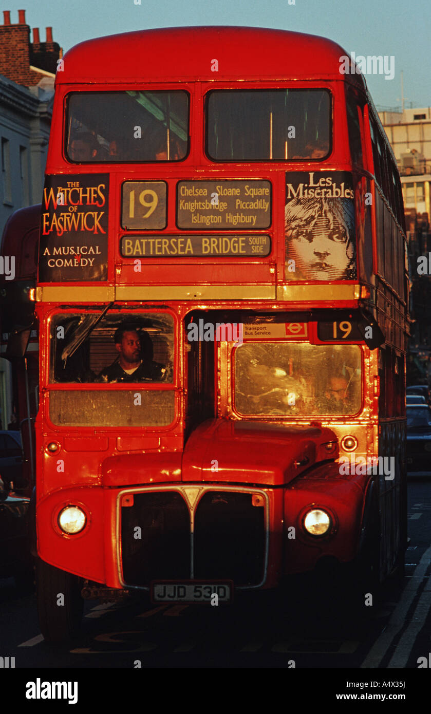 Routemaster double decker A few old style red buses still ply the ...