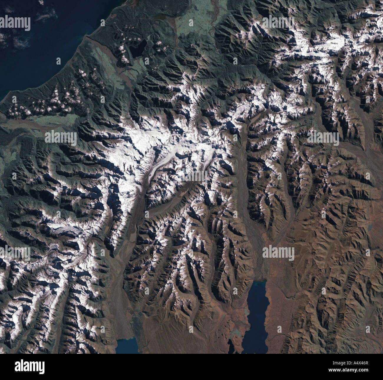 New zealand satellite image hi-res stock photography and images - Alamy