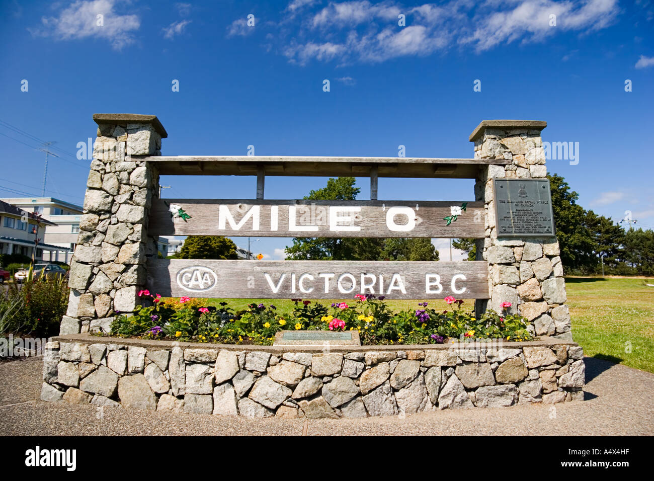 Trans-Canada Highway - Mile Zero marker, Beacon Hill park, Victoria ...