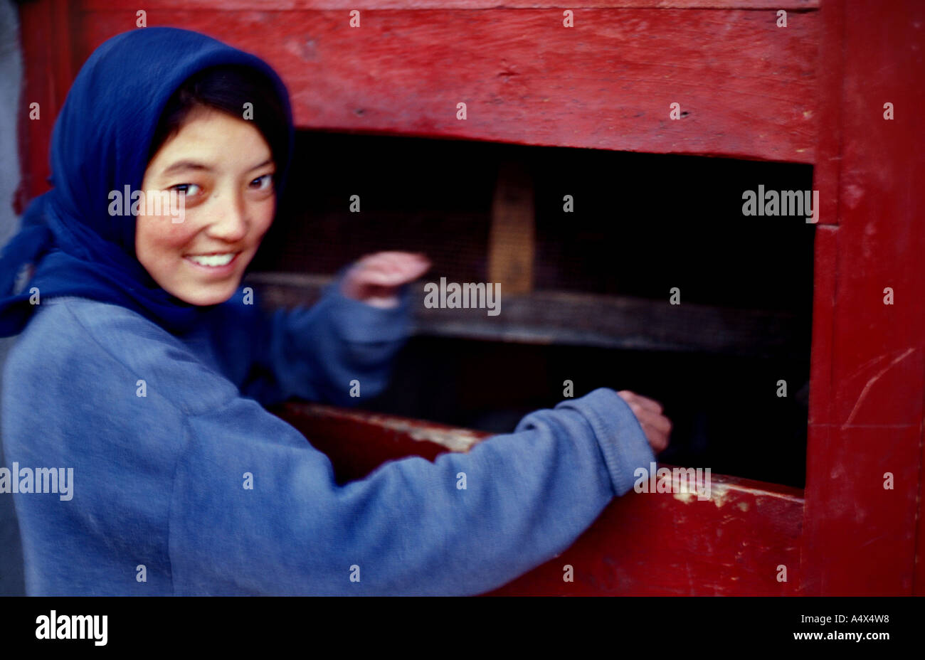 Local woman Leh Ladakh Jammu Kashmir India Stock Photo - Alamy