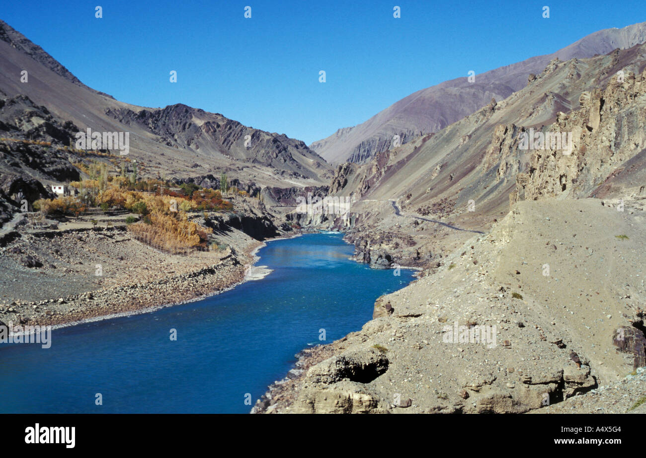 River in Leh Ladakh Jammu Kashmir India Stock Photo - Alamy