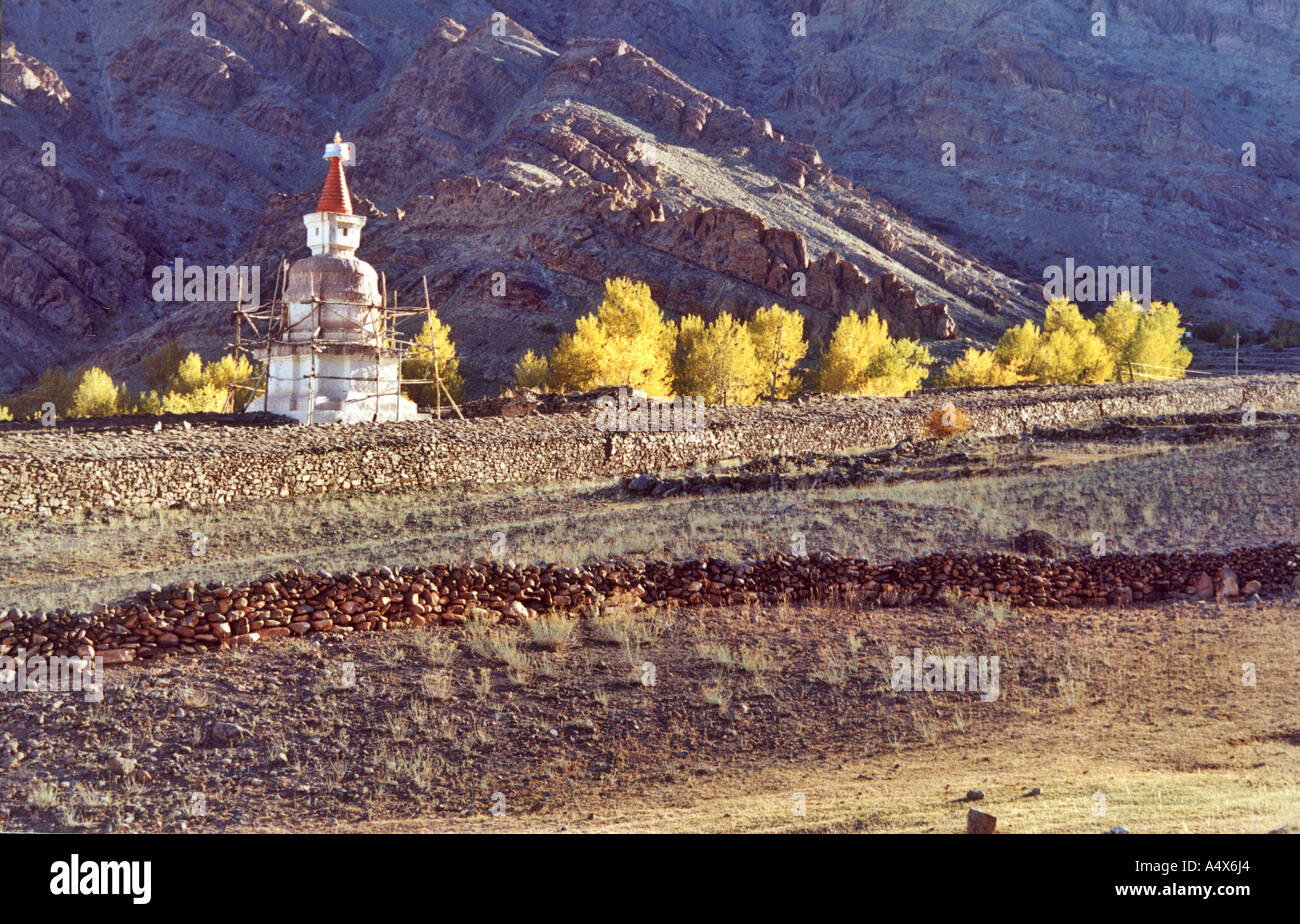 Restoration of a Gompa Leh Ladakh Stock Photo - Alamy