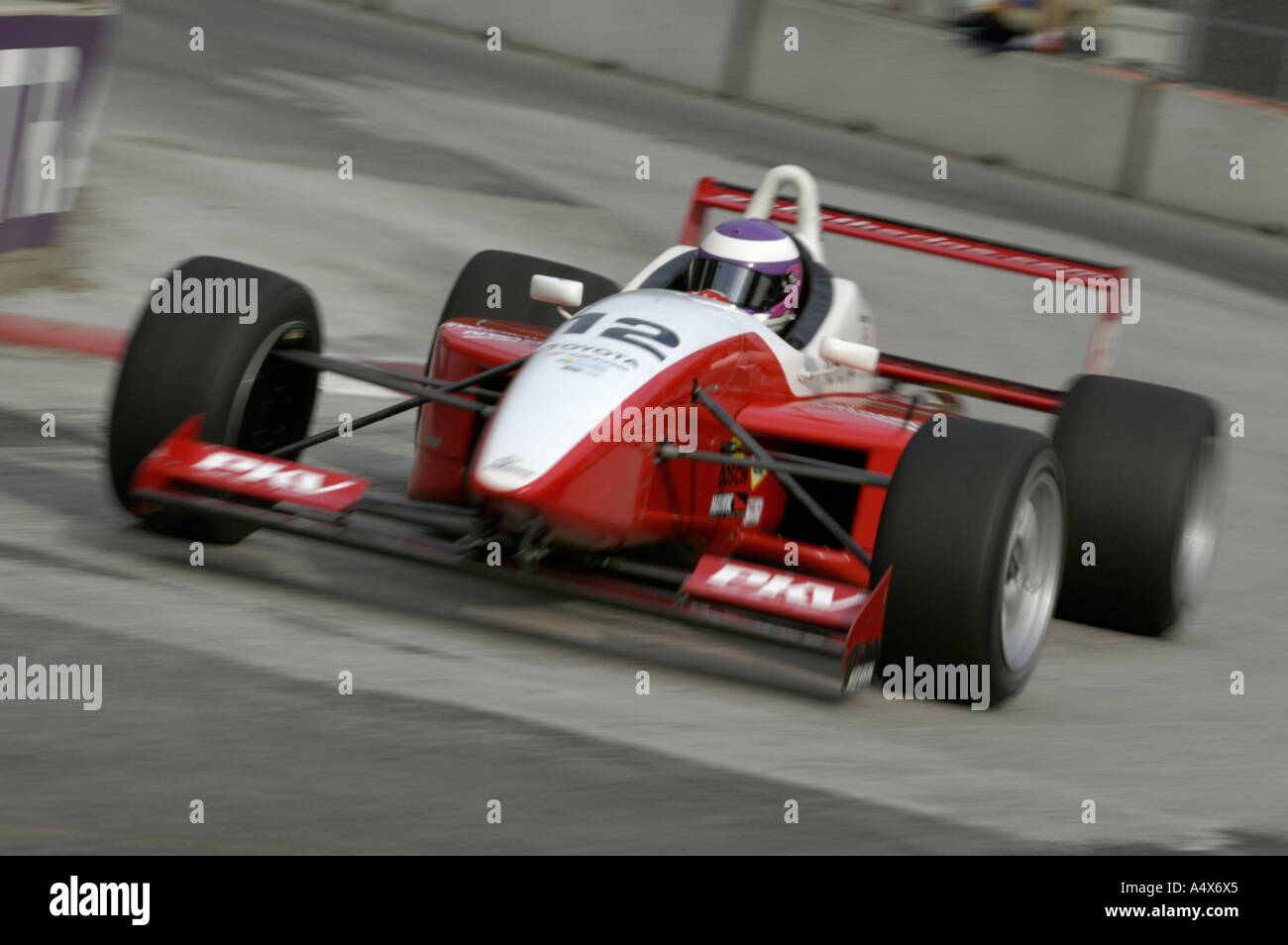 Katherine Legge races her Toyota Atlantic car at Toronto 2005 Stock ...