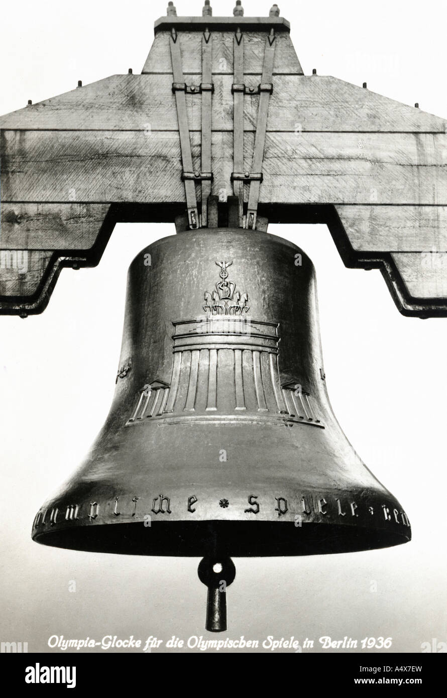 Olympia bell Berlin Germany 1936 Stock Photo - Alamy