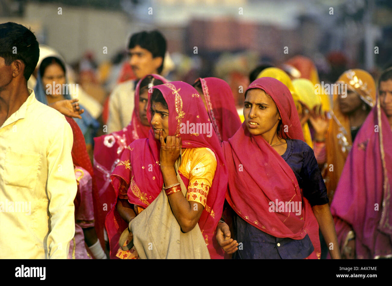 Women at Pushkar fair Rajasthan India Stock Photo - Alamy