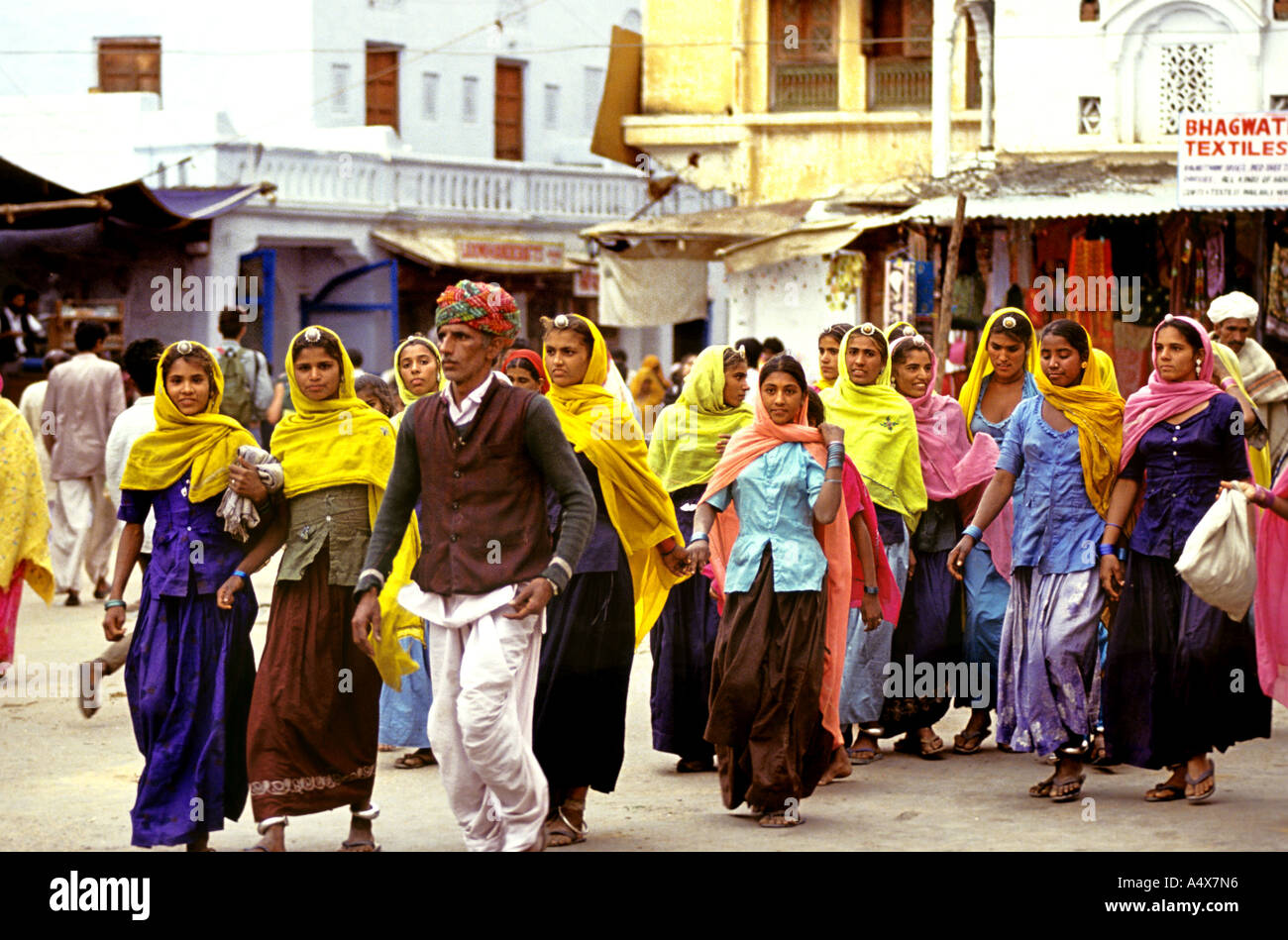 Rajasthani people at Pushkar Rajasthan Stock Photo - Alamy