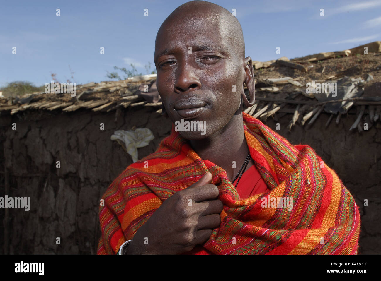 Masai Mara tribe around the Masai Mara National Park Kenya East Africa ...