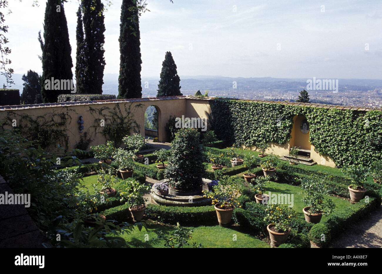 Villa Le Balze Stock Photo - Alamy