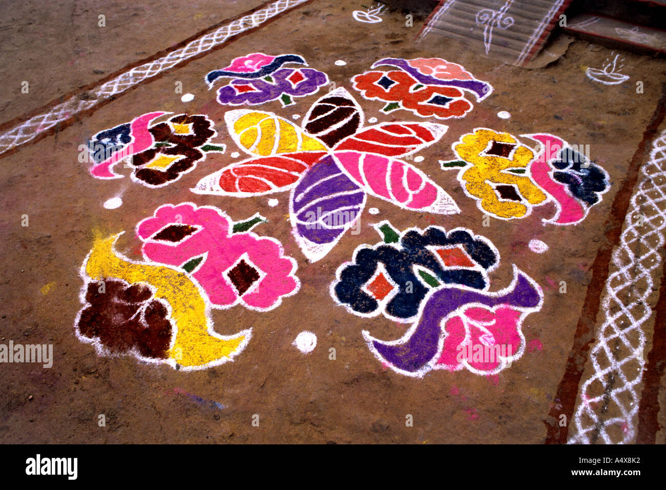 Rangoli pattern hi-res stock photography and images - Alamy