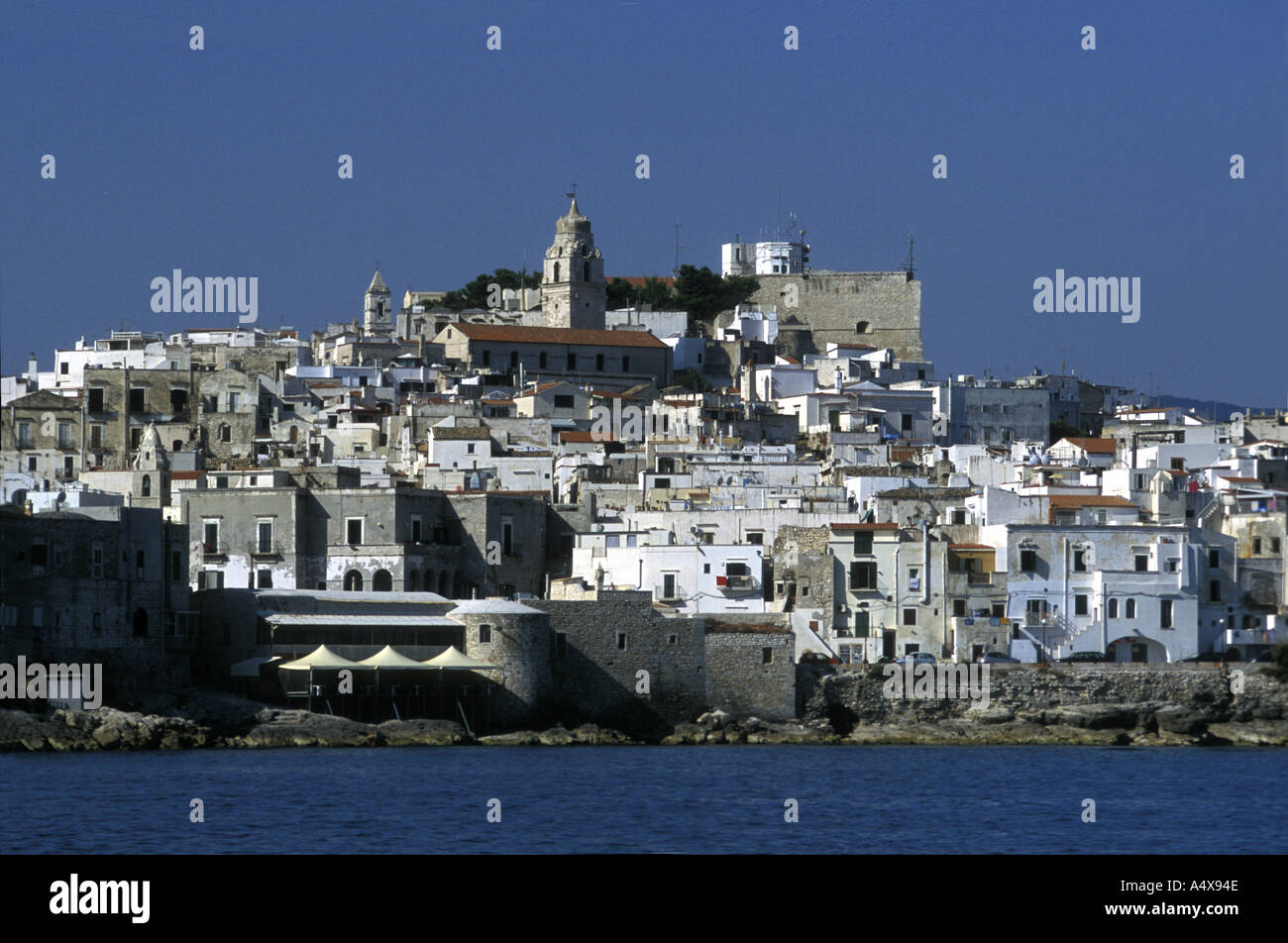 Cityscape of Vieste Stock Photo - Alamy