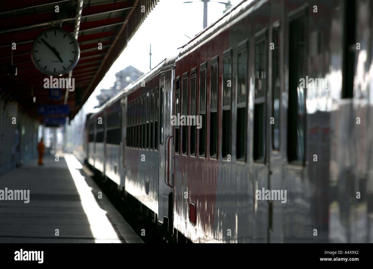 Train pulls in hi-res stock photography and images - Alamy