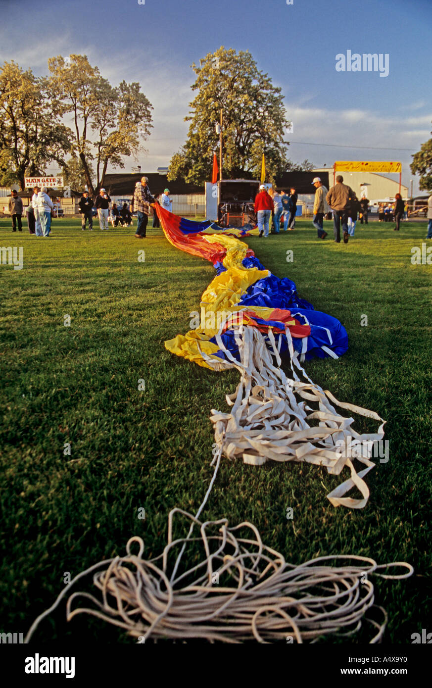 The balloon envelope Stock Photo - Alamy