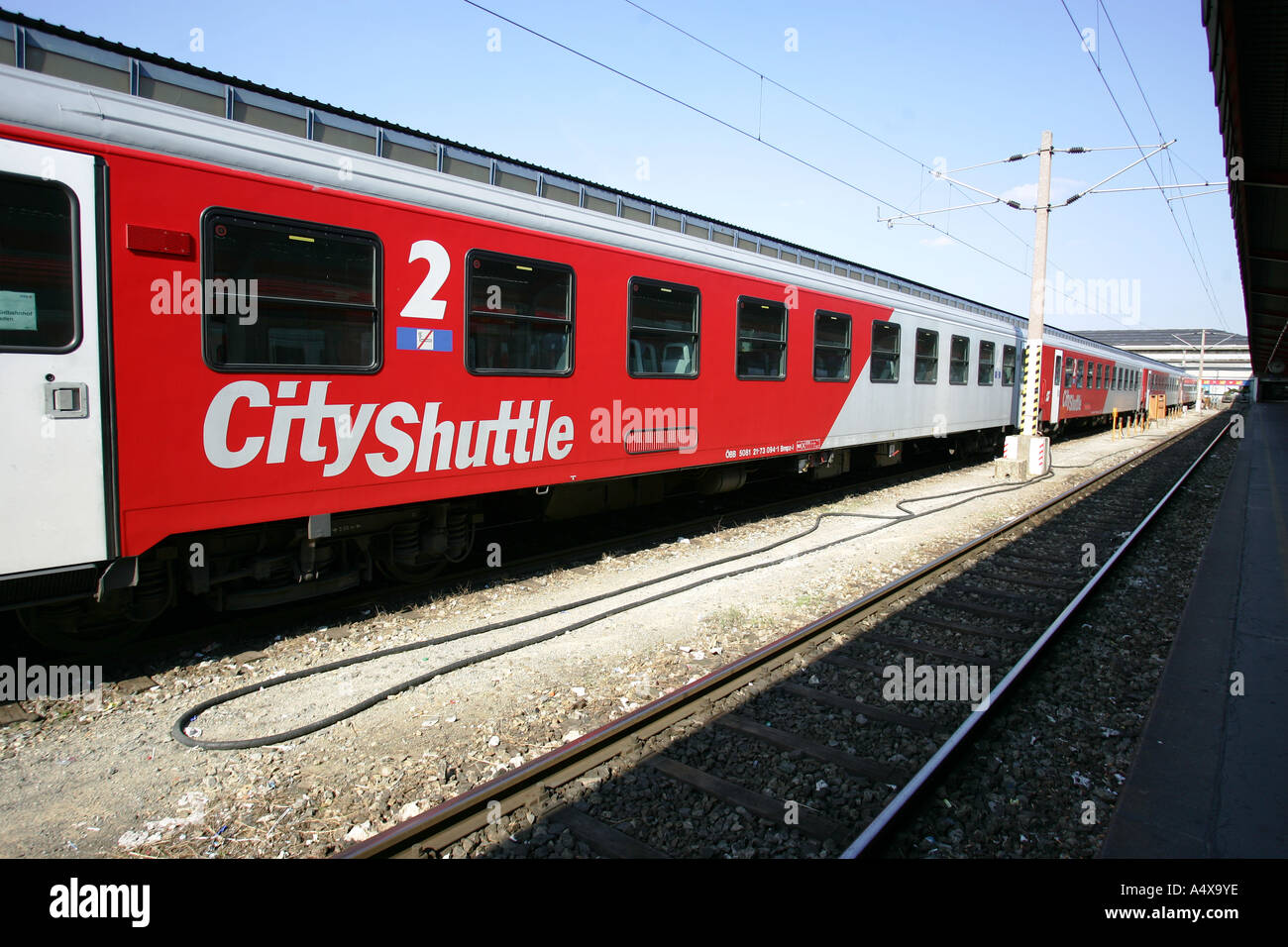 City Shuttle Train at Vienna Railway Station Austria Stock Photo - Alamy