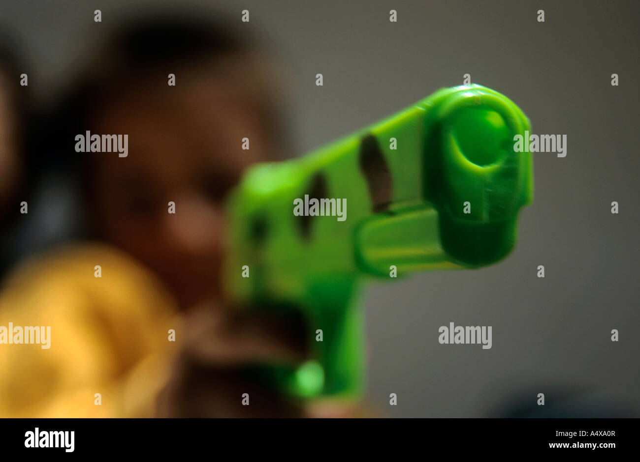 Children Holding A Gun Stock Photo - Alamy