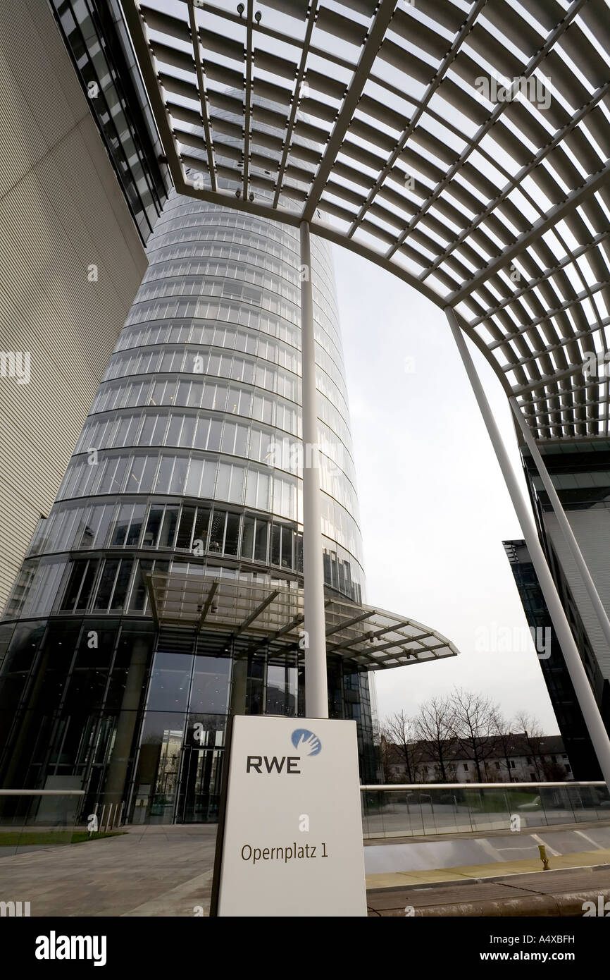 RWE Tower, called Power Tower, the headquarters of Germanys biggest ...
