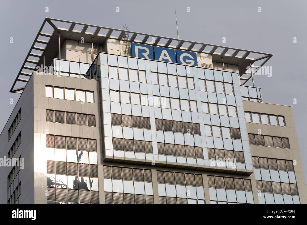 RAG headquarters, Nordstern highrise from 1957, Essen, NRW, Germany ...