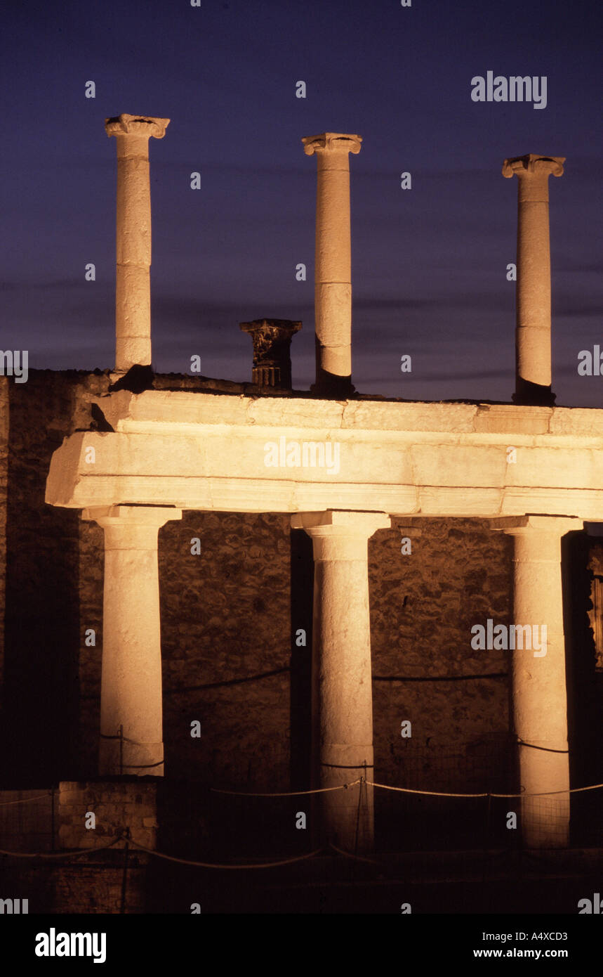 Ruins at night Stock Photo - Alamy