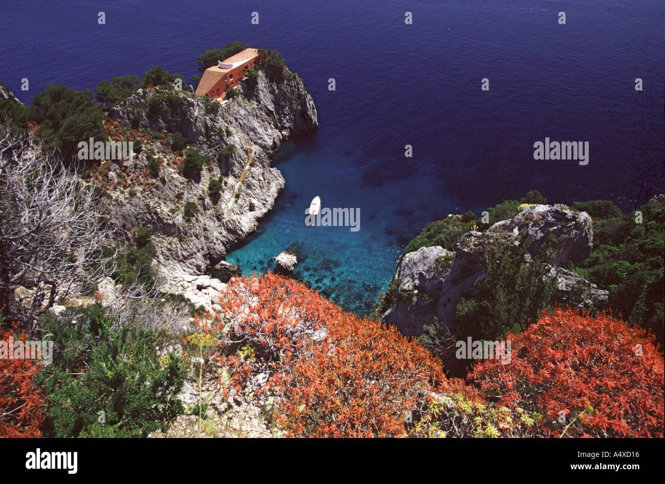 The house of Curzio Malaparte Stock Photo - Alamy