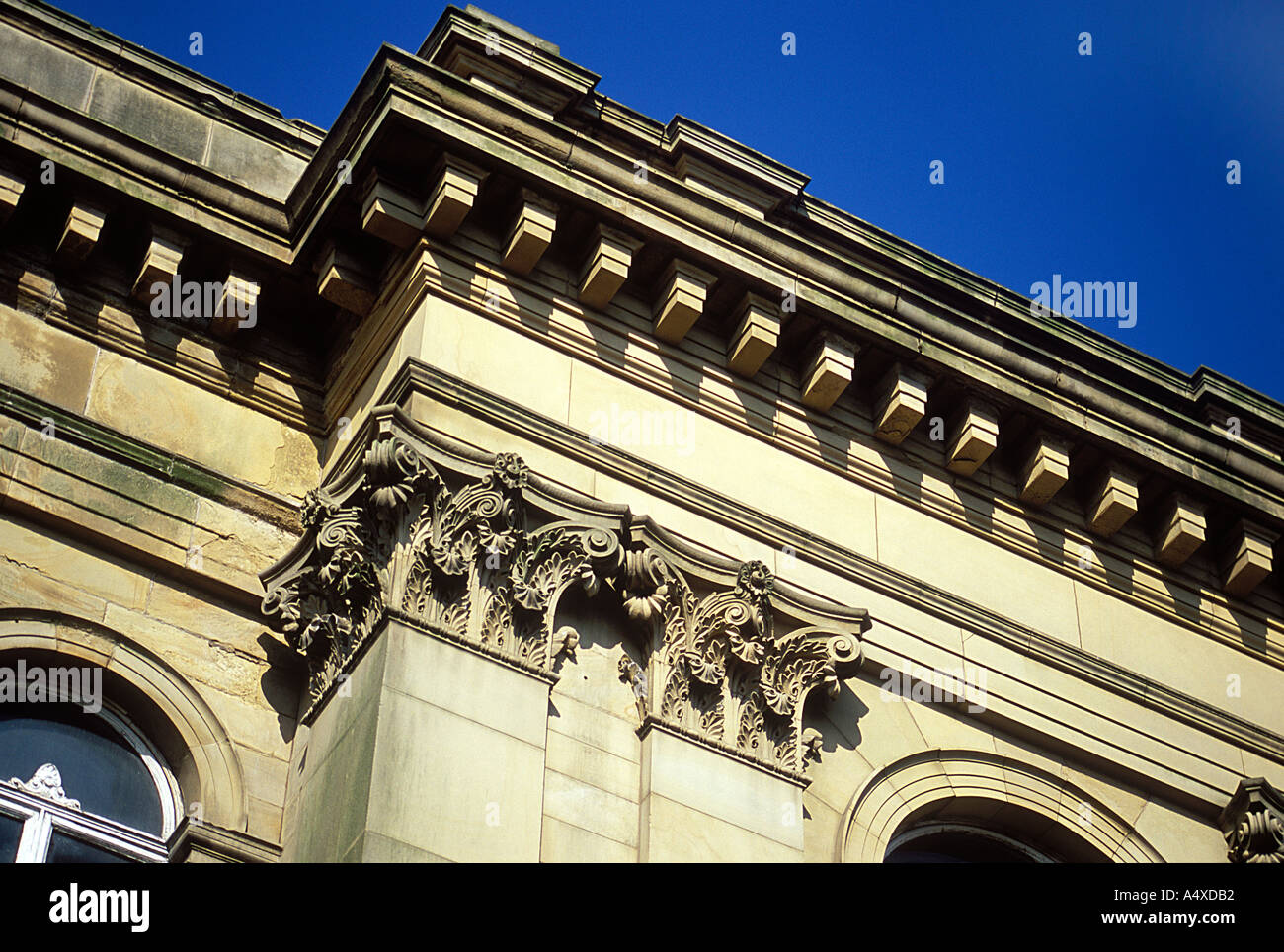 High quality architecture in this classical facade in Oldham Lancashire ...