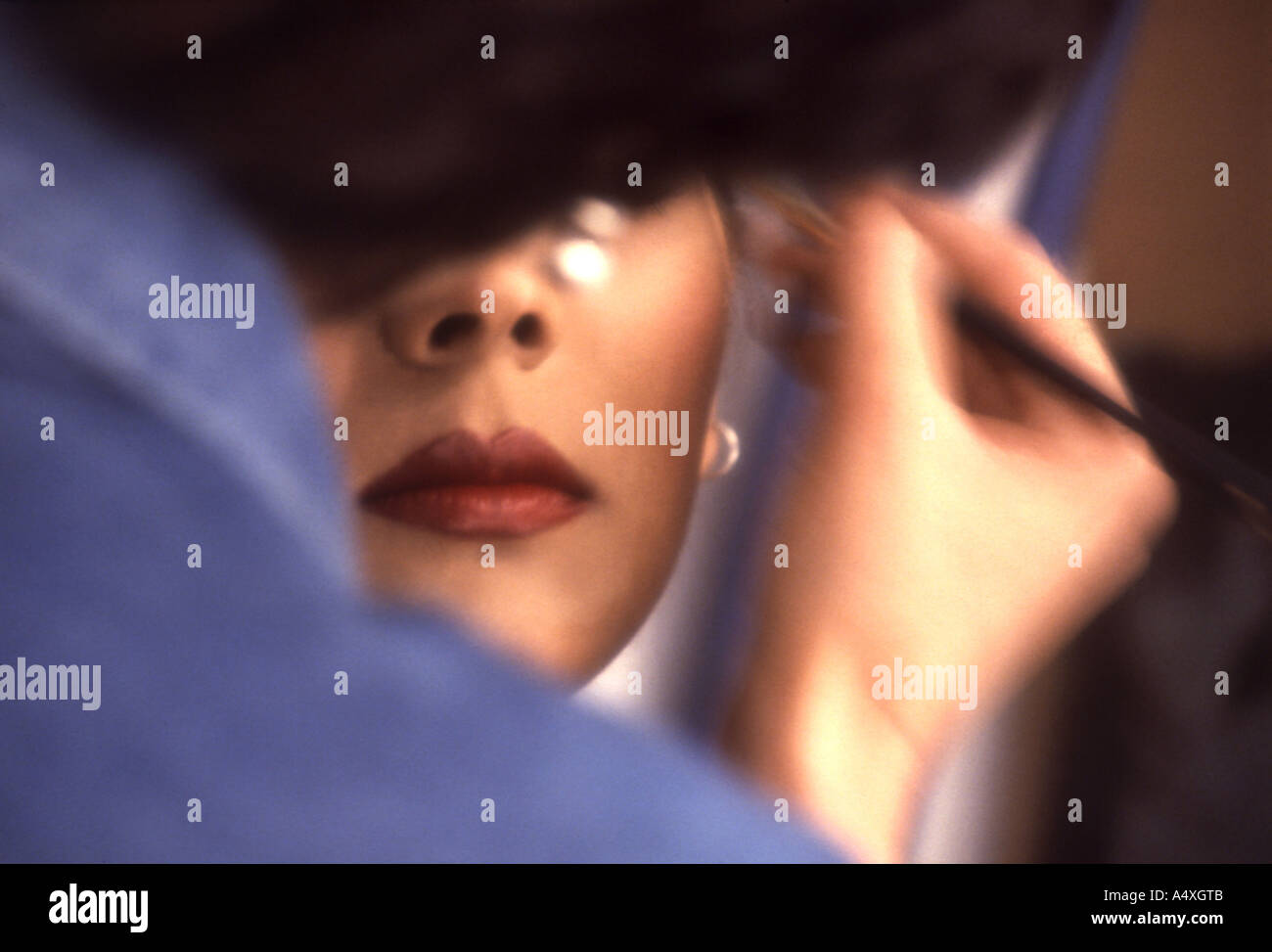Makeup of a model Stock Photo - Alamy