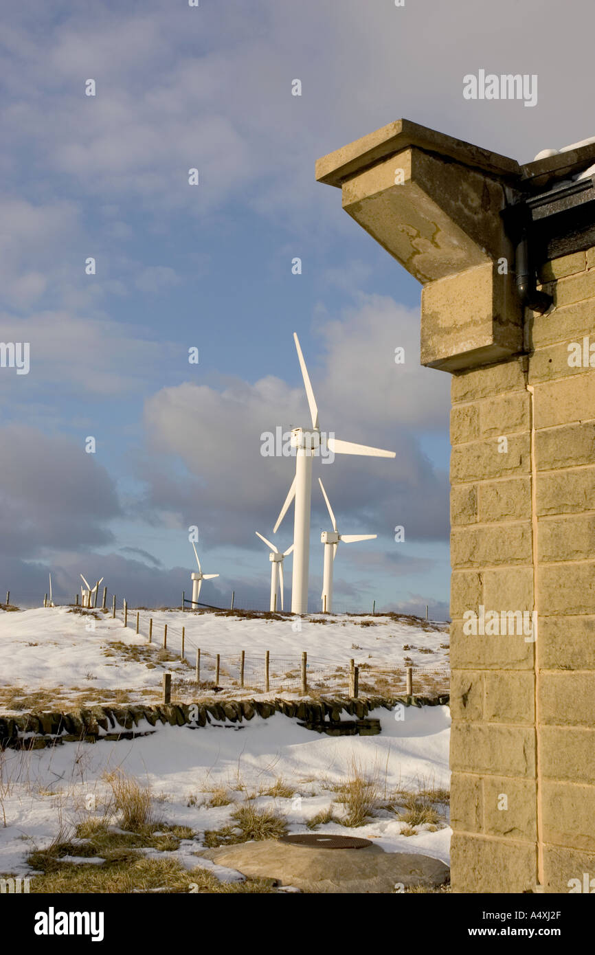 Ovenden Moor Wind Farm Wainstalls Halifax UK Stock Photo - Alamy